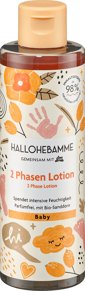 HALLOHEBAMME Dvofazni losjon za nego suhe dojenčkove kože, 200 ml | dm.si
