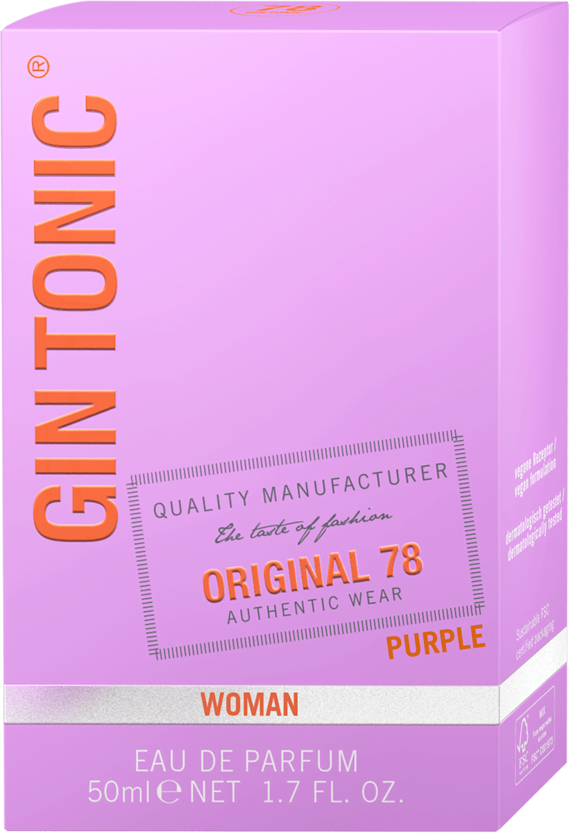 GIN TONIC PURPLE ORIGINAL 78 EdP - ženski, 50 ml | dm.rs