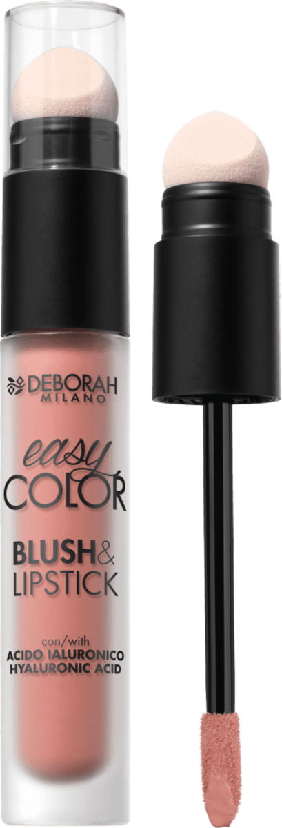 DEBORAH MILANO tekutá tvářenka a rtěnka 2 v 1 Easy Color 04 Peach ...
