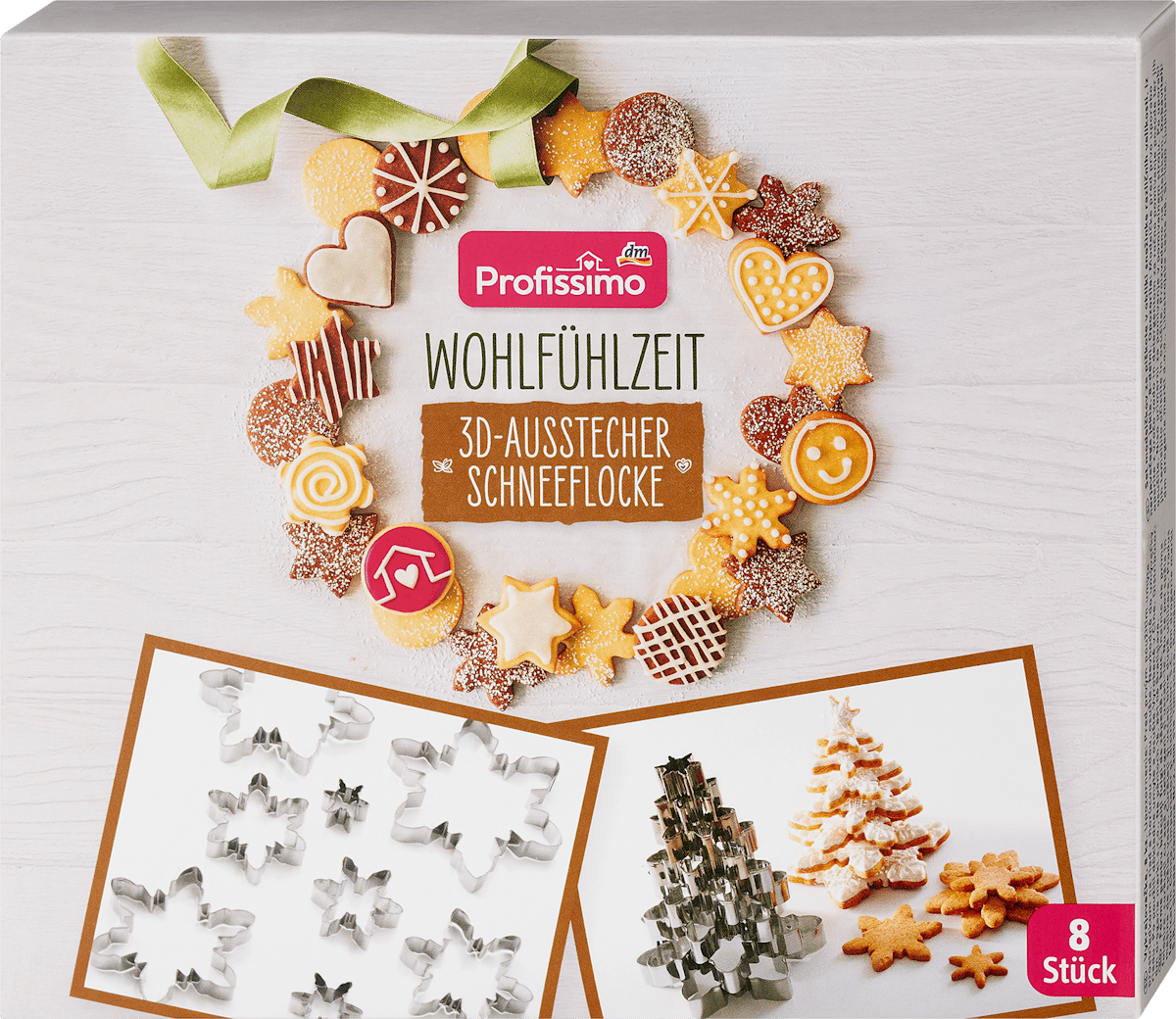 Profissimo Wohlfühlzeit 3D-Ausstecher "Schneeflocke", 8 St | dm.at