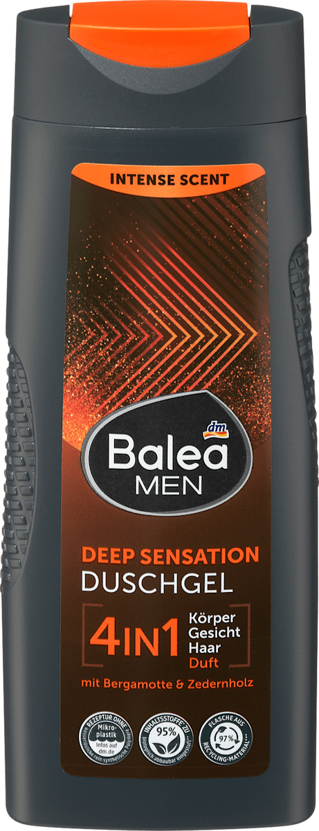 Balea MEN sprchový gel Deep Sensation 4 v 1, 300 ml | dm.cz