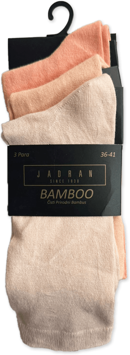 JADRAN ČARAPE Bamboo sokne, veličina 36 – 41, više vrsta, 6 kom. | dm.hr