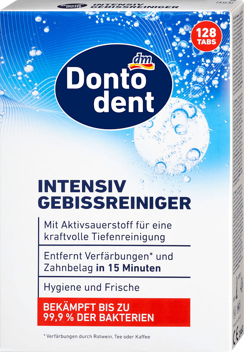 Dontodent Tablete za čiščenje zobne proteze, 128 kos | dm.si