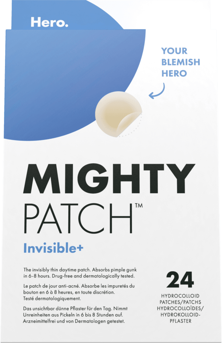 Hero. náplasti na akné Mighty Patch Invisible+, 24 ks | dm.cz