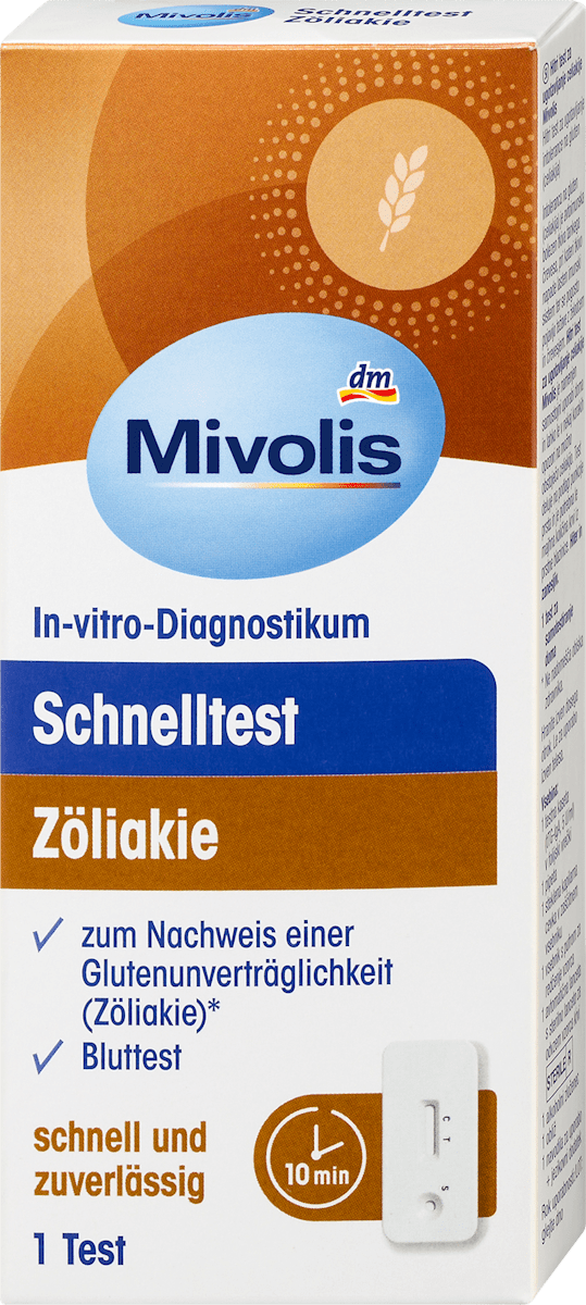 Mivolis Schnelltest Zöliakie, 1 Anwendung, 1 St dauerhaft günstig ...