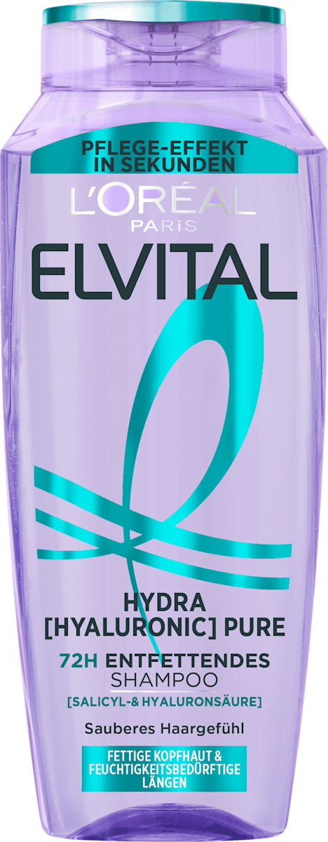 L'ORÉAL PARiS ELVITAL Shampoo Hydra Hyaluronic Pure, 250 ml dauerhaft ...