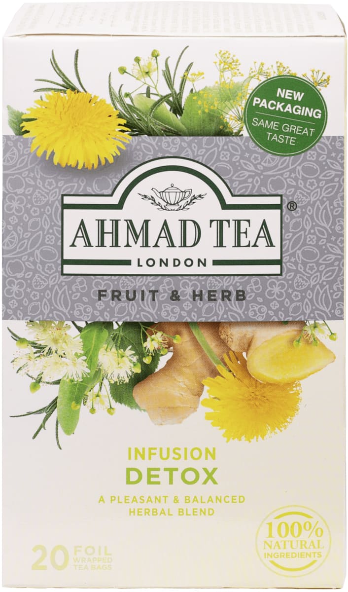 AHMAD TEA Infusion Detox čaj, 20 vrećica, 40 g | dm-drogeriemarkt.ba