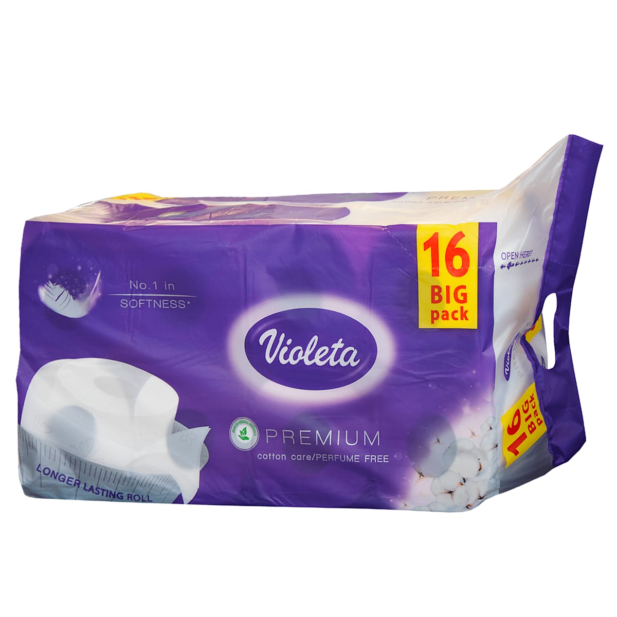 Violeta Premium toaletni papir, 3-slojni, 2160 listića, 16 kom. | dm ...