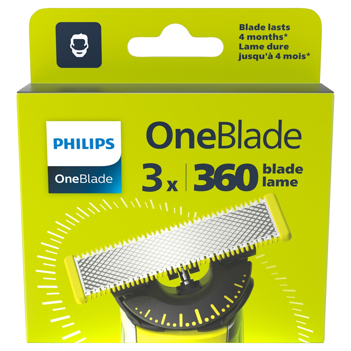 PHILIPS OneBlade QP430/50 360 blade lame zamenske dopune, 3 kom | dm.rs
