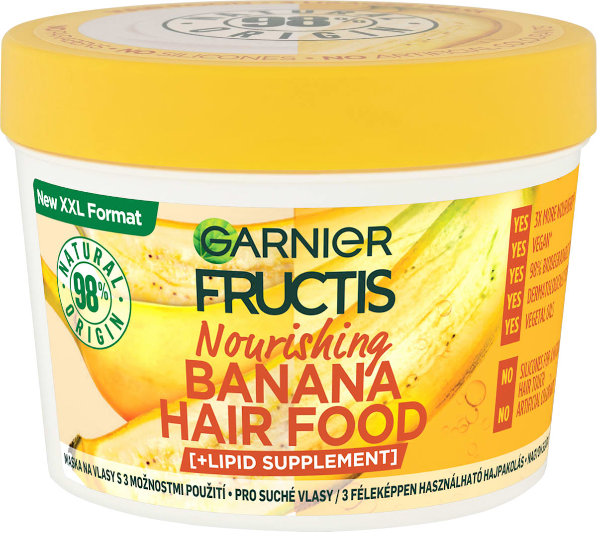 GARNIER FRUCTIS Hajpakolás banánnal, nagyon igénybevett, száraz hajra ...