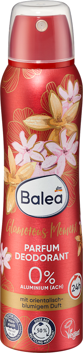 Balea Deospray Parfum Deodorant Glamorous Moment, 150 ml dauerhaft ...