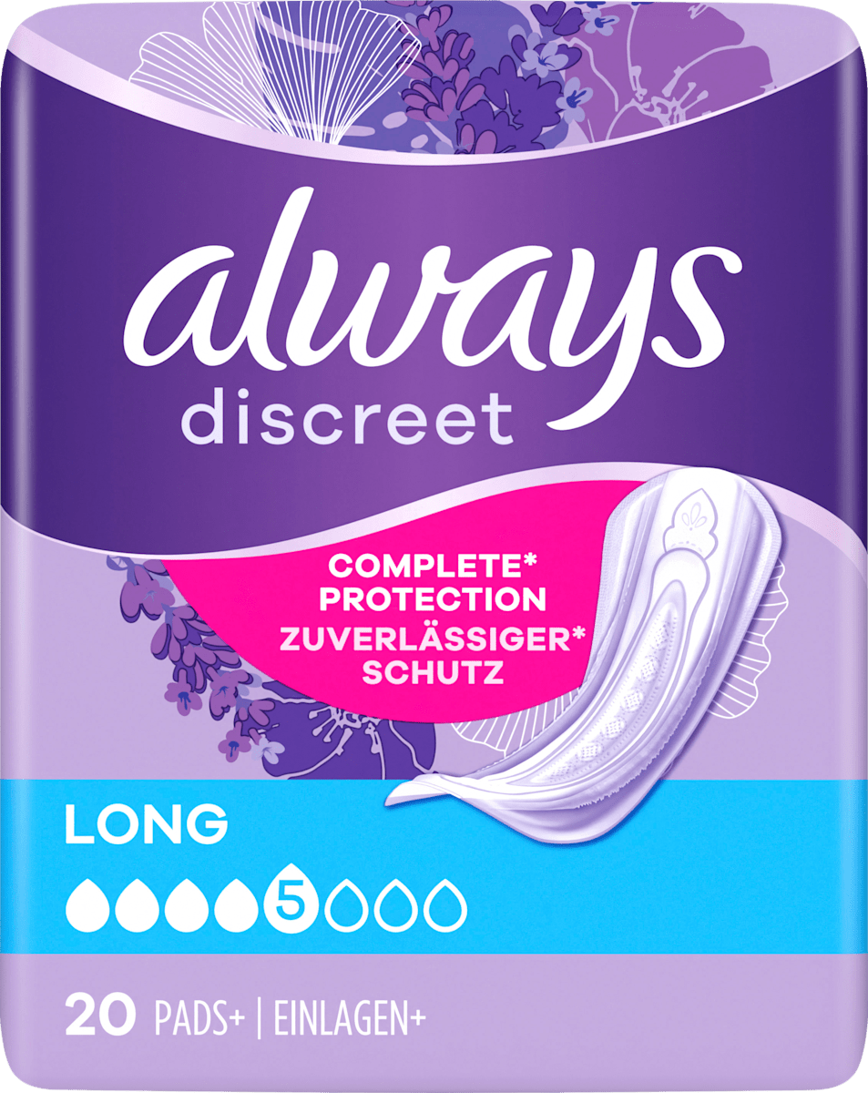 always discreet Einlagen bei Blasenschwäche Long Monatspack, 80 St | dm.at