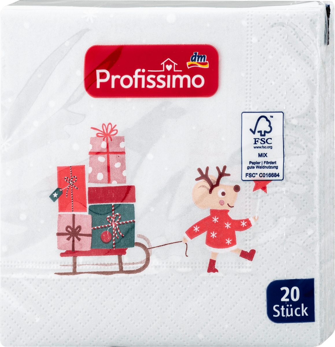 Profissimo Servietten Zaubermaus (25x25 cm), 20 St | dm.at