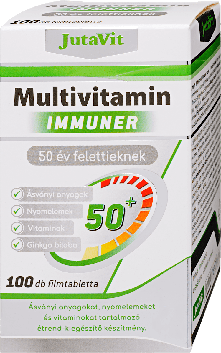 JutaVit Multivitamin 50 év felett filmtabletta, 100 db | dm.hu