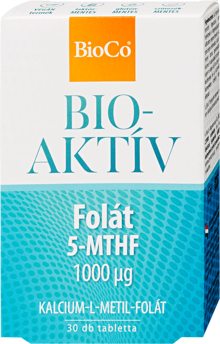 BioCo Bio-aktív folát 5-MTHF tabletta, 30 db | dm.hu
