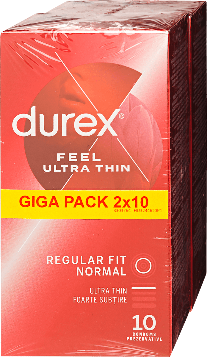 Durex Óvszer Feel Ultra Thin, nagy kiszerelés, 20 db | dm.hu