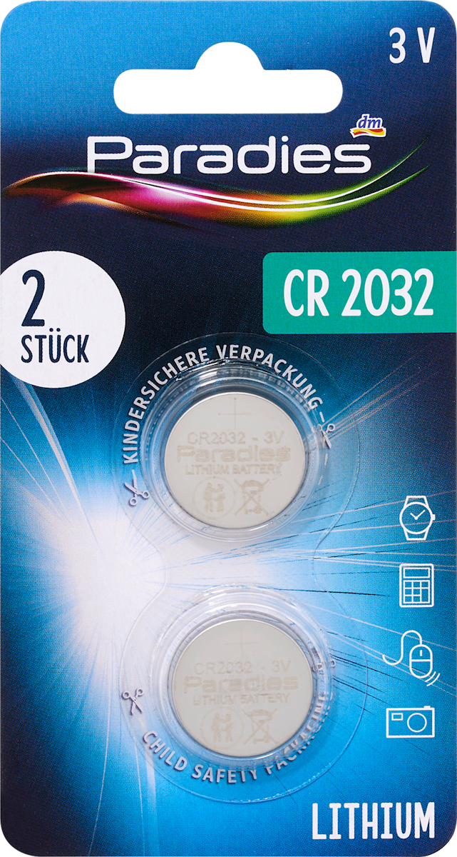 Paradies Lítium gombelem, CR2032, 3V, 2 db | dm.hu