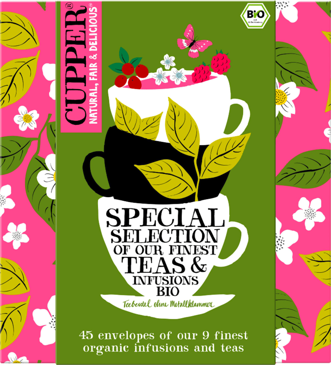 Cupper Geschenkset Tee Selection Box 9 Sorten (45 Beutel), 1 St ...