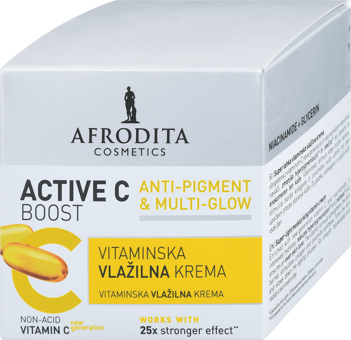 AFRODITA ACTIVE C BOOST vitaminska hidratantna krema za lice, 50 ml ...