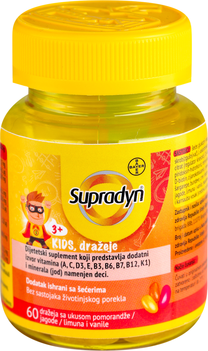 Supradyn Supradyn KIDS dražeje, od 3. godine, 60 kom | dm.rs