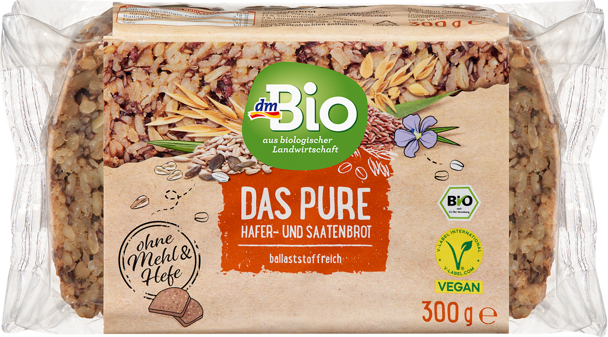 dmBio Brot, Das Pure Hafer & Saaten, 300 g dauerhaft günstig online ...