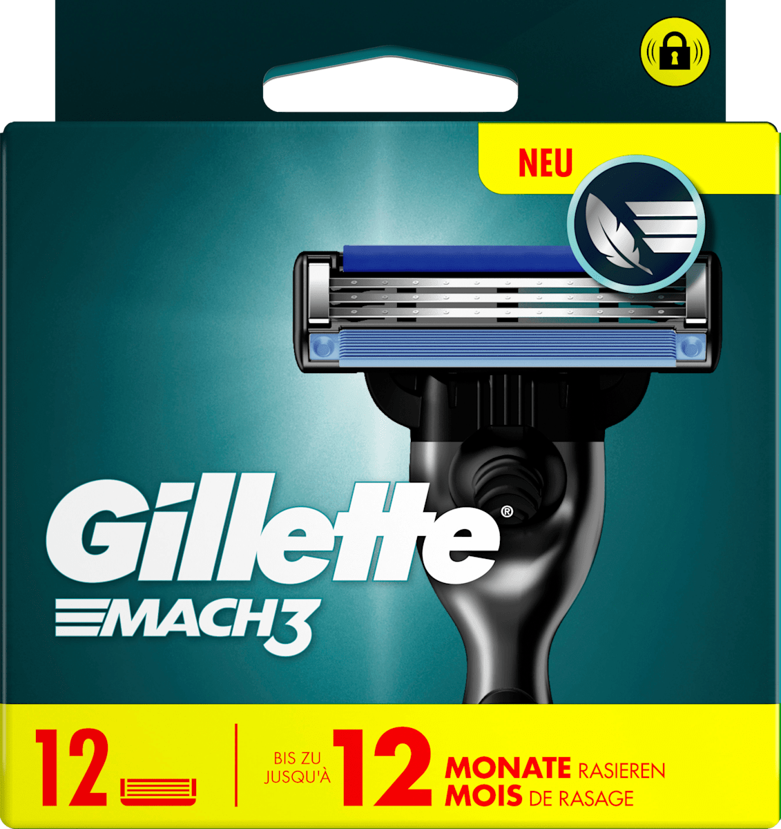 Gillette Rasierklingen, Mach3, 12 St dauerhaft günstig online kaufen ...