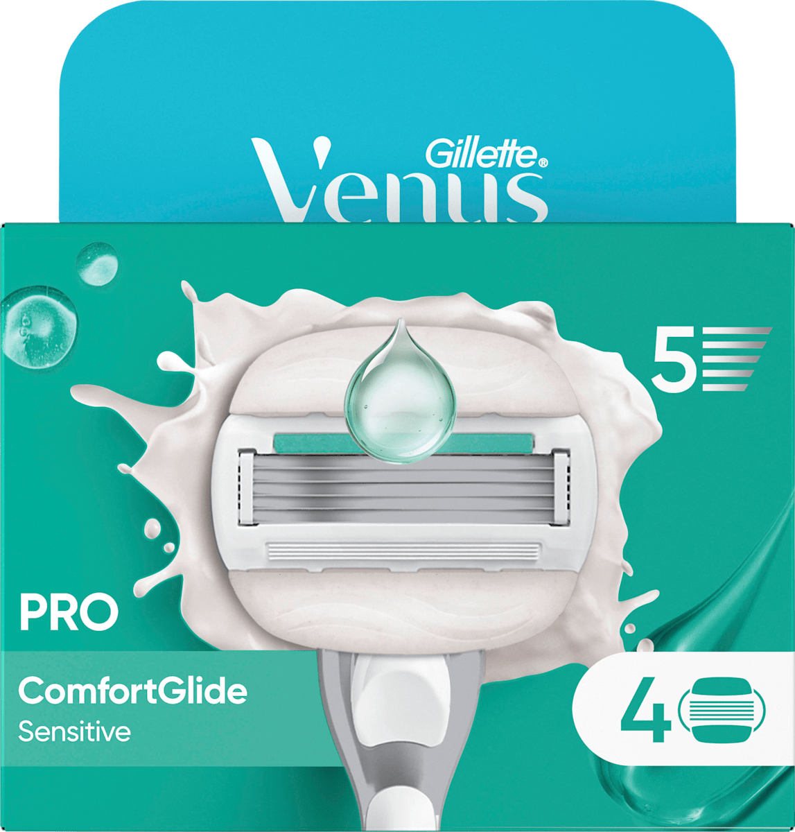 Gillette Venus Rasierklingen, Pro Comfortglide Sensitive, 4 St dauerhaft günstig online kaufen ...