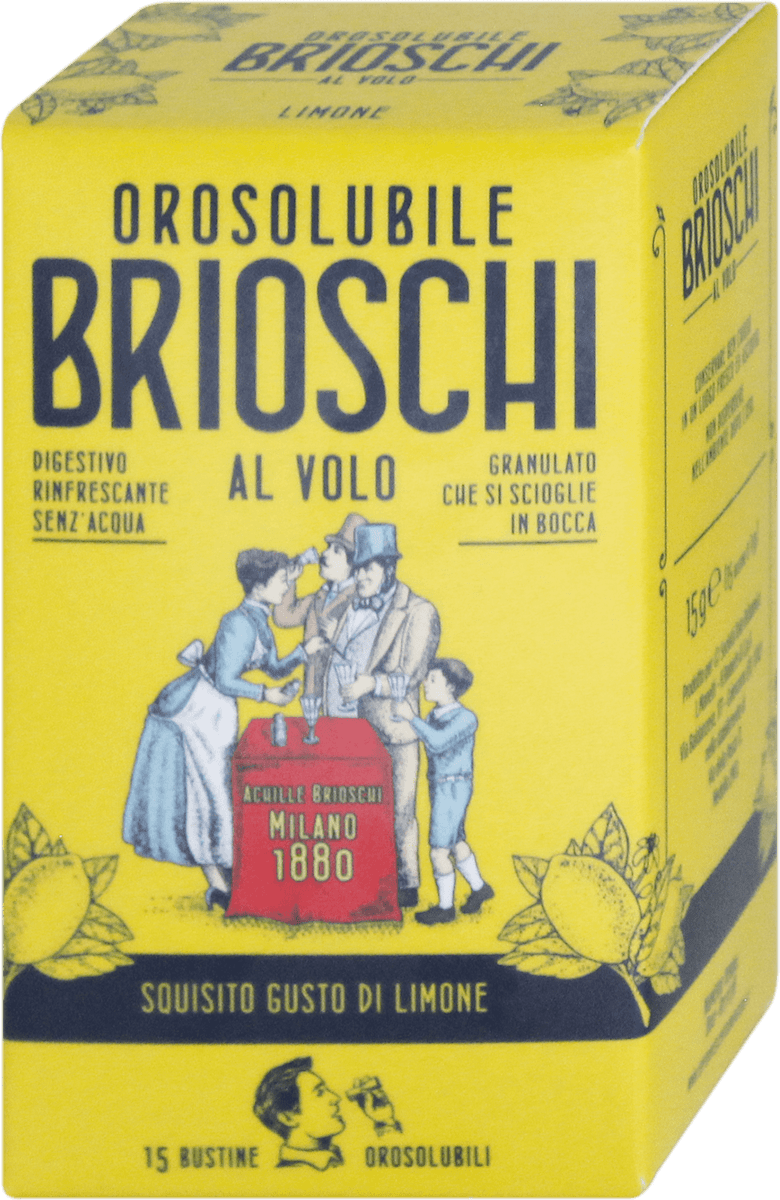 Brioschi Digestivo orosolubile al limone, 15 g | dm Italia