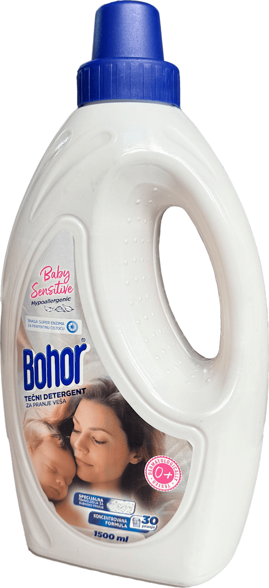 Bohor Baby Sensitive tečni detergent za mašinsko i ručno pranje bebinog ...