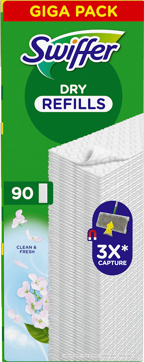 Swiffer Trockene Bodentücher Nachfüllpack mit Duft, 90 St dauerhaft günstig online kaufen | dm.de