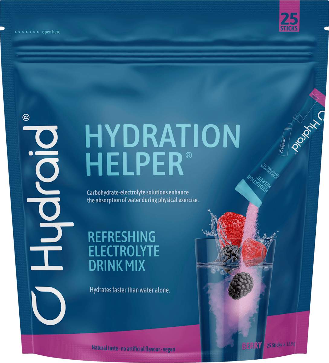 Hydraid Hydration Helper Elektrolyt-Drink-Mix Berry Sticks 25 St, 322,5 ...
