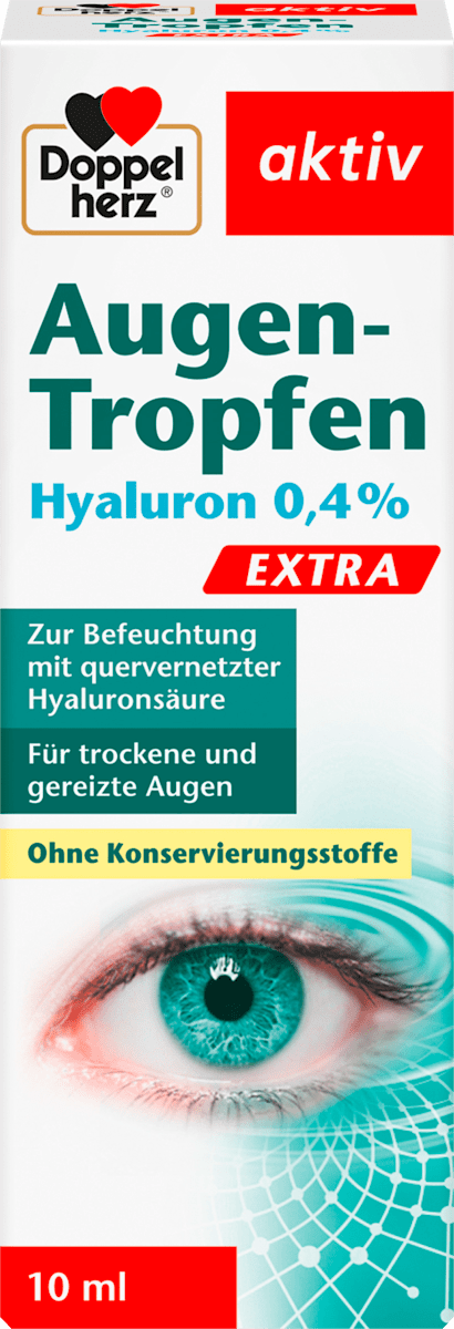Doppelherz Augentropfen Hyaluron 0,4%, 10 ml dauerhaft günstig online ...