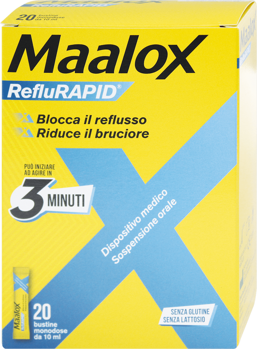 Maalox Maalox RefluRAPID in bustine, 20 pz | dm Italia
