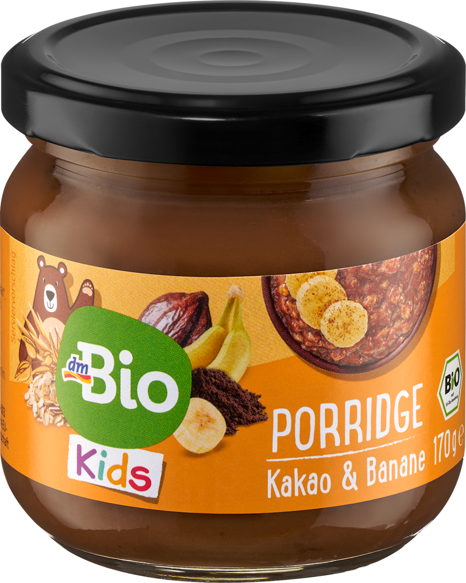 dmBio Porridge Kakao & Banane ab 3 Jahren, 170 g dauerhaft günstig online kaufen | dm.de