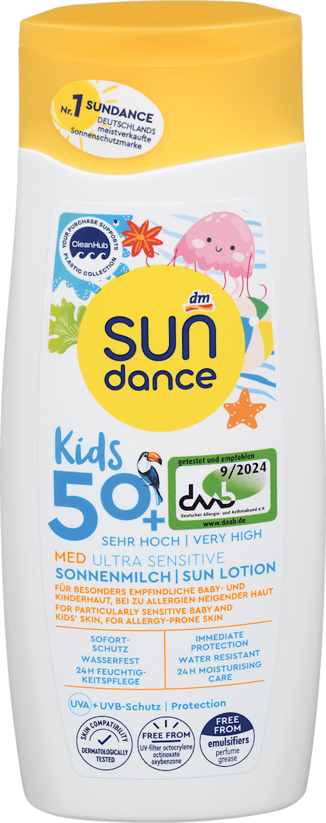 SUNDANCE Kids MED ULTRA SENSITIV dečiji losion za zaštitu od sunca, SPF 50+, 200 ml | dm.rs
