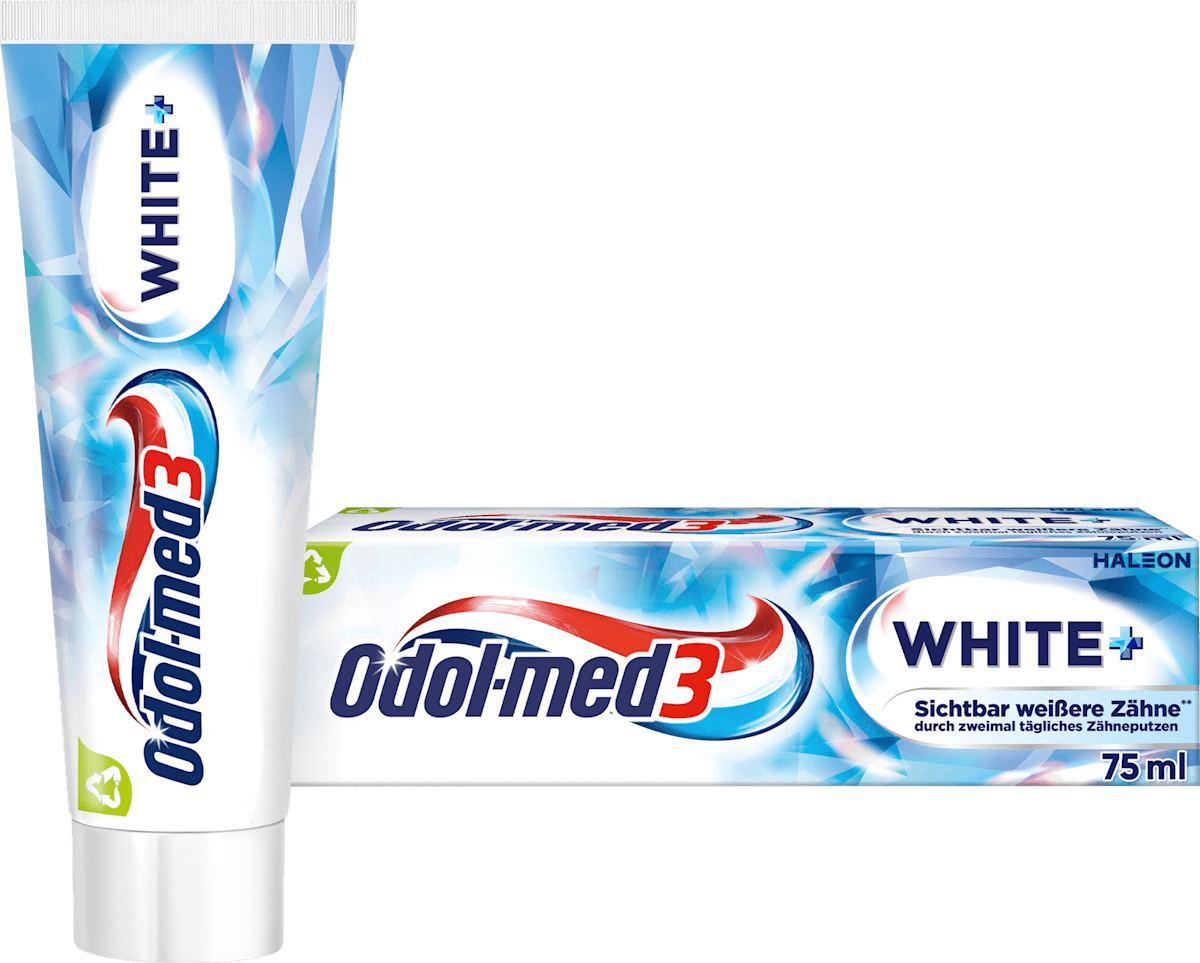 Odol med 3 Zahnpasta White+, 75 ml dauerhaft günstig online kaufen | dm.de