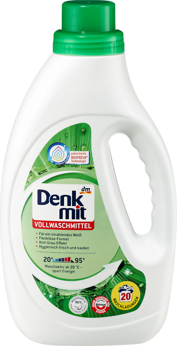 Denkmit Detergent lichid rufe albe 20 de spălări, 20 Spălări | dm.ro