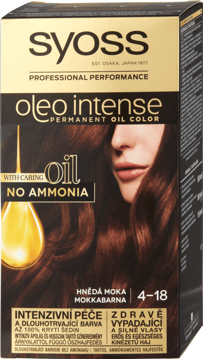 syoss Oleo Intense Boja za kosu - 4-18 moka smeđa, 1 kom | dm.rs