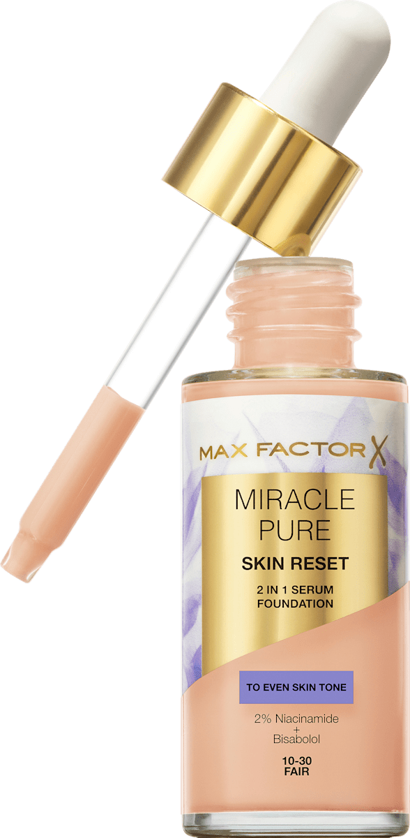 MAX FACTOR Foundation Miracle Pure Skin Reset 10-30 Fair, 30 ml ...