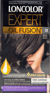 LONCOLOR EXPERT Vopsea de păr fără amoniac Oil Fusion 1.9 negru ...