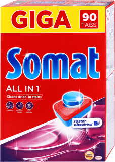 Somat ALL IN 1 MEGA - tablete za mašinsko pranje posuđa, 80 kom uvek ...