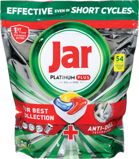 Jar Platinum Plus tablete za strojno pranje posuđa, 42 kom. trajno ...