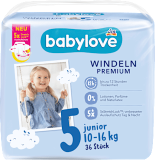 Neu: babylove Premium Windeln mit 5X StretchLock™ | dm.de