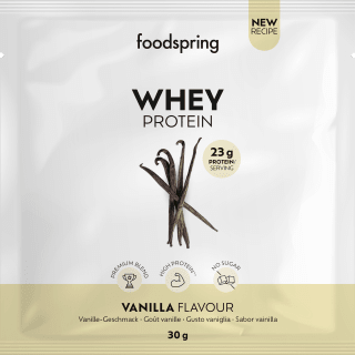 foodspring Whey Protein Vanille Geschmack, 330 g dauerhaft günstig ...