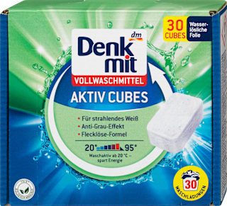 Denkmit Colorwaschmittel Aktiv Cubes, 30 Wl dauerhaft günstig online ...