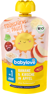 babylove Quetschie Apfel & Mango in Pfirsich mit Hafer ab 1 Jahr, 100 g dauerhaft günstig online ...