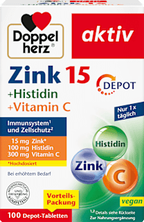 taxofit Zink+ Histidin + Vitamin C + Selen Tabletten 40 St, 31,2 g ...