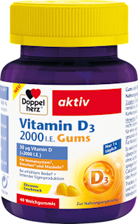 Doppelherz Vitamin K2 + D3 2500 I.E. Tabletten 30 St, 13,1 g dauerhaft ...