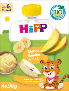 HiPP Quetschies Mixpack, ab dem 5. Monat (4x90 g), 360 g dauerhaft günstig online kaufen | dm.de