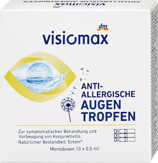 VISIOMAX Augentropfen mit 0,3% Hyaluron, ohne Konservierungsmittel, 10 ...
